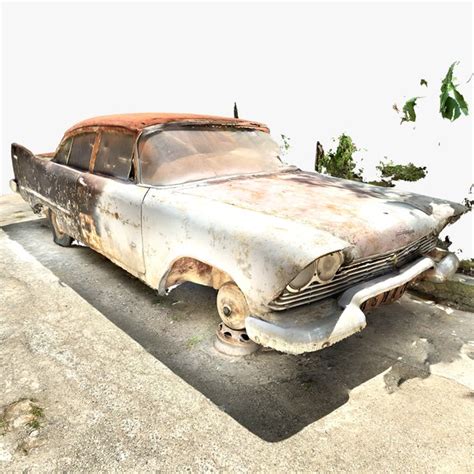 Rusted Plymouth Fury Belvedere 1958 3d 모델 Turbosquid 1966717