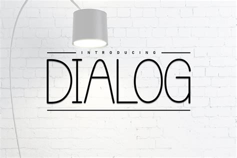 Dialog Font By Berkah Shop · Creative Fabrica