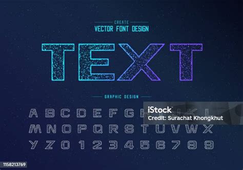 텍스처 굵은 글꼴 및 알파벳 벡터 디자인 서체 문자 및 번호 배경에 그래픽 텍스트 3차원 형태에 대한 스톡 벡터 아트 및 기타
