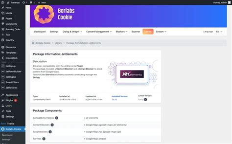 how to use borlabs cookie plugin with advanced map widget — jetelements