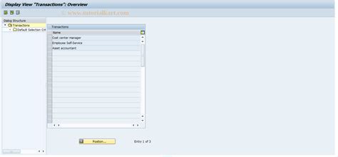 CUSTSELDEF FIAA SAP Tcode Selection Tool Default Criteria CUS