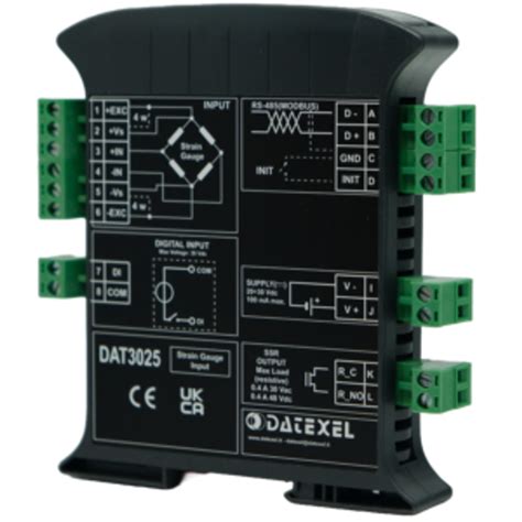modbus rtu ascii device with strain gauge input datexel dat3025