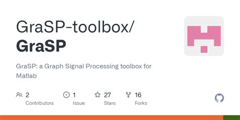 GitHub GraSP Toolbox GraSP GraSP A Graph Signal Processing Toolbox For Matlab