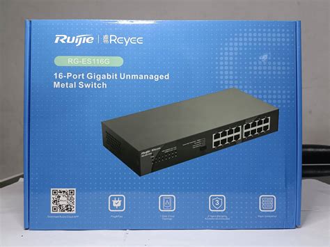 Ruijie-Reyee RG-ES116G 16-портовый гигабитный неуправляемый коммутатор