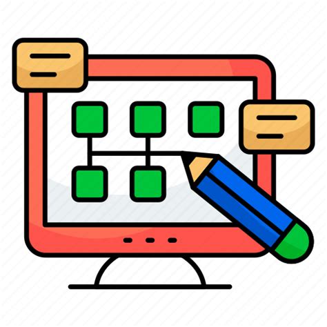 Sitemap Flowchart Flow Diagram Hierarchy Algorithmflat Icon Download On Iconfinder