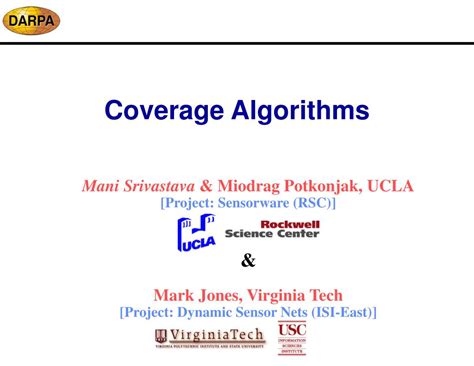 Ppt Coverage Algorithms Powerpoint Presentation Free Download Id