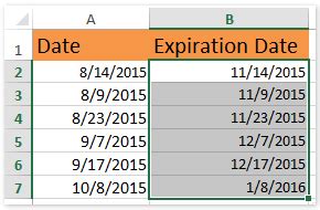 How To Calculate Expiration Dates In Excel