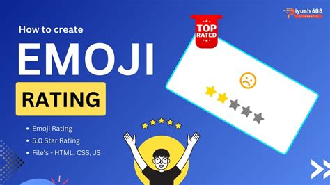 How To Make Emoji Rating Using Html Css Js Piyush608