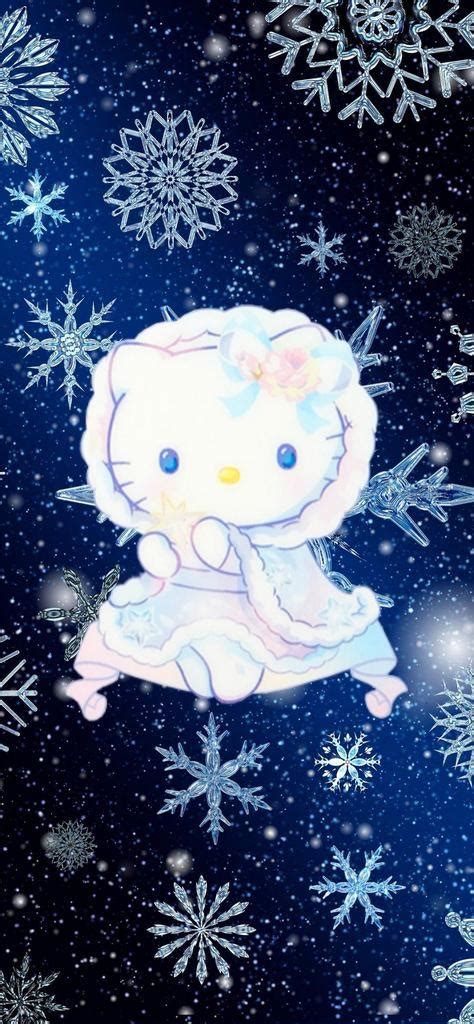 Hello Kitty Winter Themed Lockscreen I Made Please Feel Free To Use R Hellokitty
