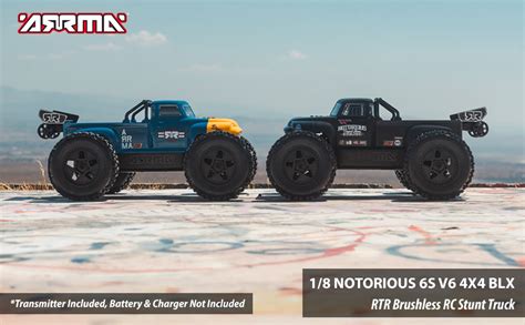 Arrma Rc Truck 18 Notorious 4x4 6s Blx Brushless V6 Stunt