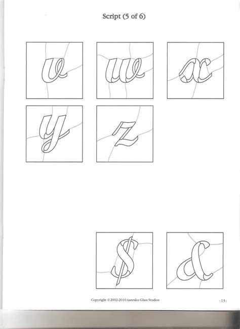 Free Stained Glass Alphabet Patterns At Brittany Armstrong Blog