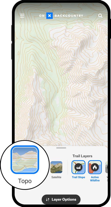 using basemaps map layers and 3d mode onx backcountry
