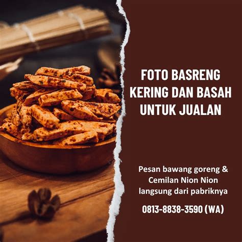 Foto Basreng Kering Dan Basah Untuk Jualan Nion Nion