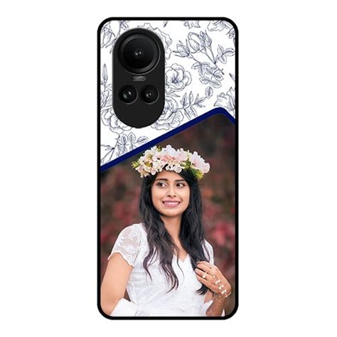 Buy Oppo Reno G Personalized Glass Phone Case Premium Floral Design