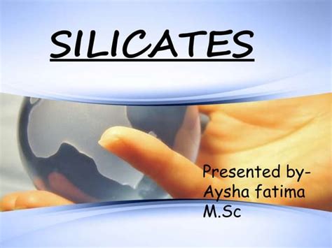 Silicate Structures Pdf