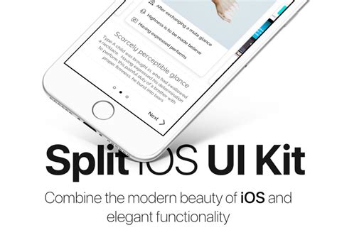 Split IOS UI Kit For Sketch Uistore Design