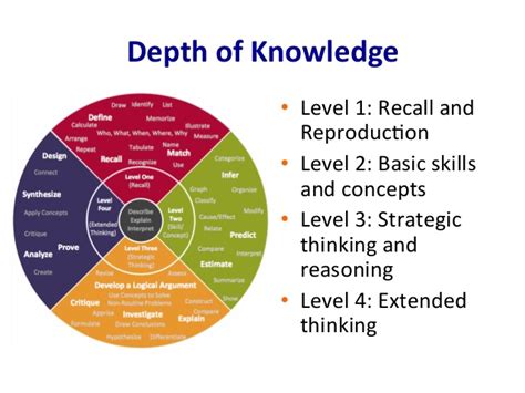 Depth Of Knowledge Kindergarten E Lesson Plan Binder