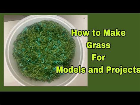 How To Make Grass For Models And Project YouTube Fake Grass Growing Grass Grass