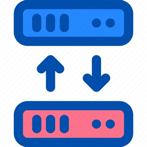 back computer data server sync up icon