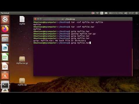 How To Zip And Unzip Files On Ubuntu Zip Tar Tar Gz And Tar Gz Bz YouTube