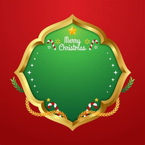 Free Vector Realistic Frame Template For Christmas Season Celebration