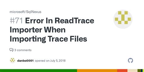 Error In Readtrace Importer When Importing Trace Files · Issue 71