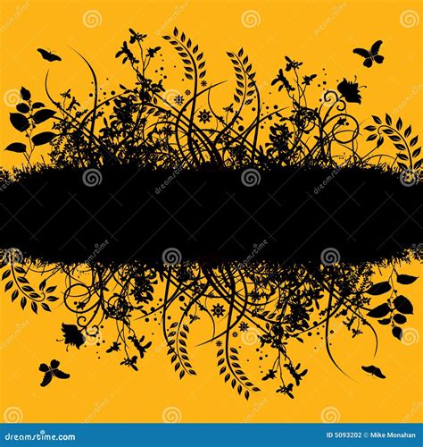 Symmetric Floral Background Stock Vector Illustration Of Natural