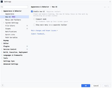 Intellij UI 전면 개편 더욱 심플해진 모습