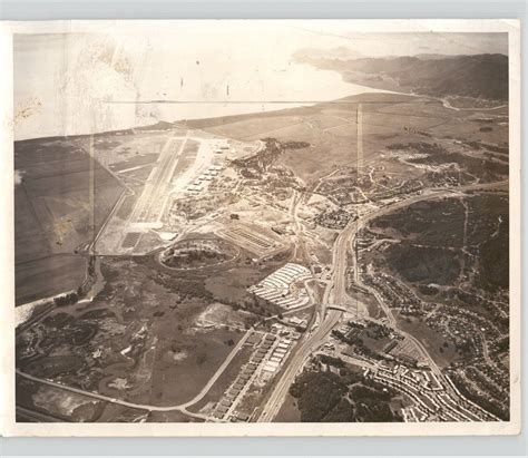 Birds Eye View Of Hamilton Air Force Base California 1975 Aviation