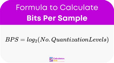 Bits Per Sample Calculator
