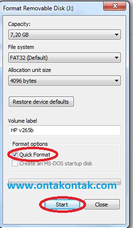 Cara Format Flashdisk Yang Benar Bang Ontak