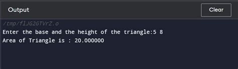 Write A Program To Find The Area Of A Triangle Naukri Code