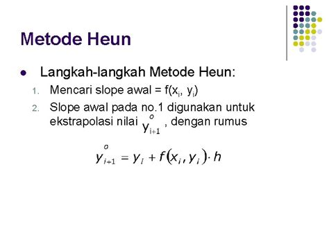 Metode Numerik Persamaan Diferensial Metode Euler L Menghitung