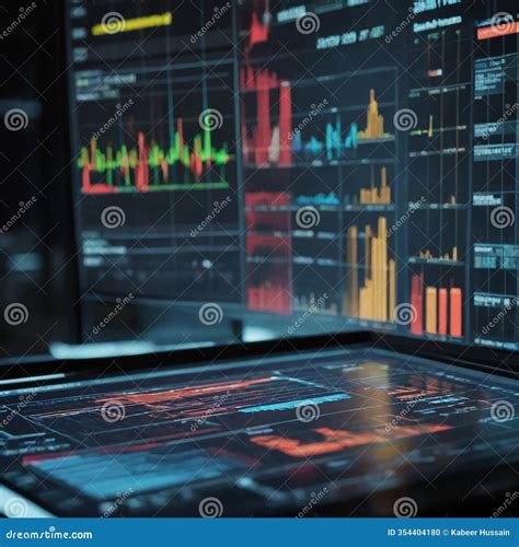 Trader Analyzing Data On Virtual Screen Price Graph And Indicator