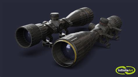 Artstation Sniper Scope Game Assets