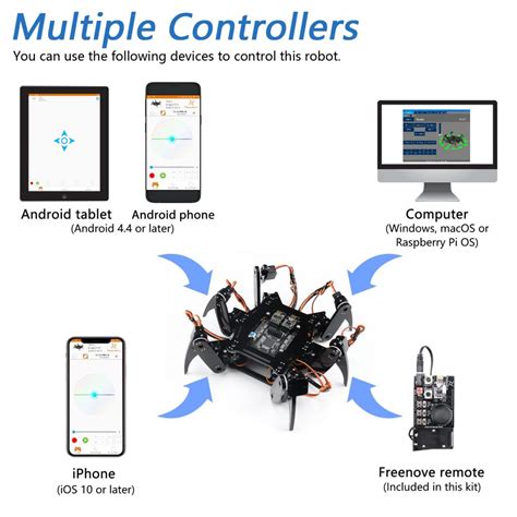 Freenove Hexapod Robot Kit For Arduino Vendo Net Pe
