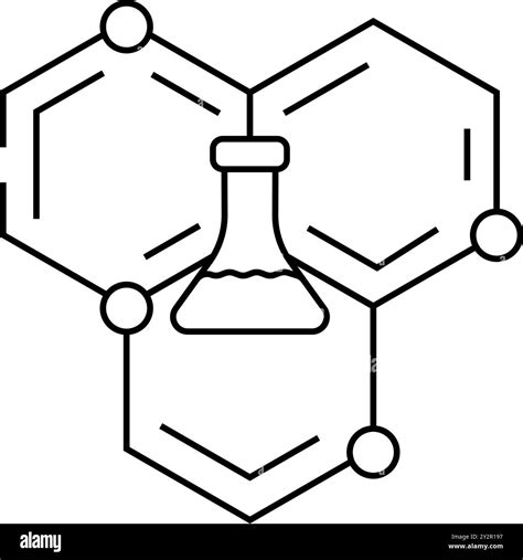 Scientific Molecular Structure Line Icon Vector Illustration Stock Vector Image And Art Alamy