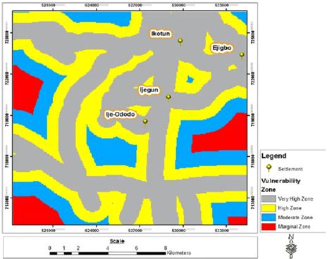 Vulnerability Model Map Showing Vulnerability Zone Download