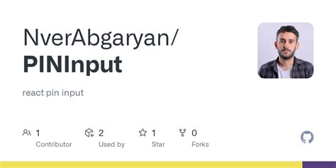 Github Nverabgaryanpininput React Pin Input
