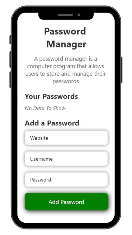 Create A Password Manager Using React Native Geeksforgeeks