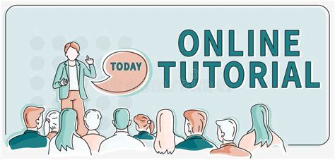 Sign Displaying Online Tutorial Internet Concept An Individual Is