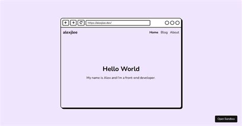 react blog retro style codesandbox