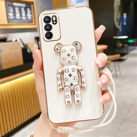 กรณีโทรศัพท์สำหรับ Oppo A16 Reno 6z 6กล้องหรูหรากรณีนุ่มกันกระแทกกันชน
