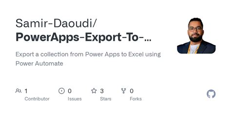 Github Samir Daoudipowerapps Export To Excel Export A Collection