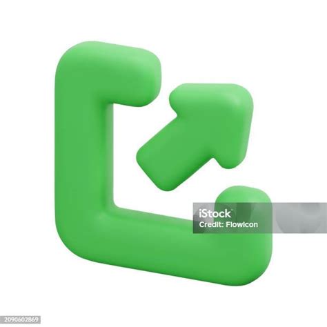 3d 확장 화살표 벡터 아이콘입니다 흰색 배경에 고립되어 있습니다 3d 화살표 방향 및 화살표 개념 카툰 미니멀 스타일 3d