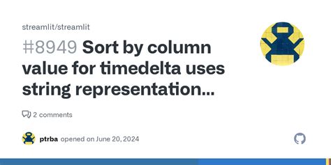 Sort By Column Value For Timedelta Uses String Representation Rather