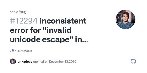 inconsistent error for invalid unicode escape in multiline string