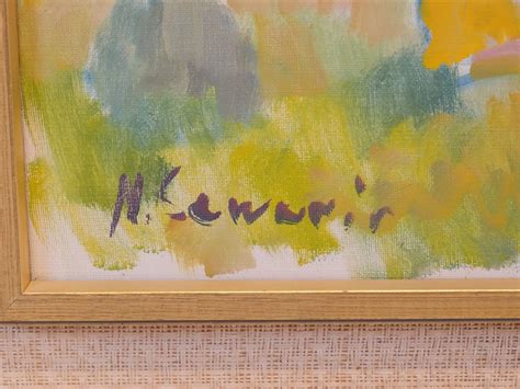 Nils Sewerin Oljemålning Signerad N Sewerin Duk Tavlans Mått 35