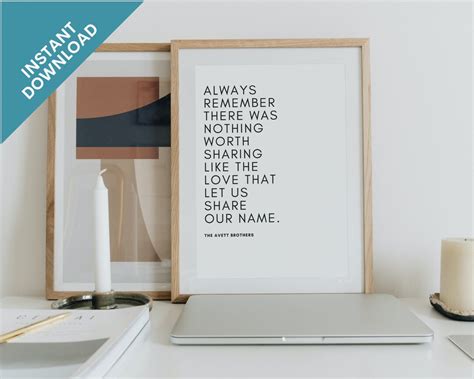 Murdered In The City The Avett Brothers Lyric 5x7 8x10 11x14 Png