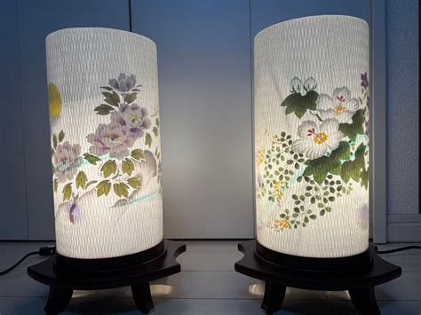 盆提灯 花柄 和風デザイン「つむぎ」2個セット38cm メルカリ